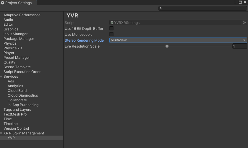 Multiview Stereo Rendering Yvr Developer